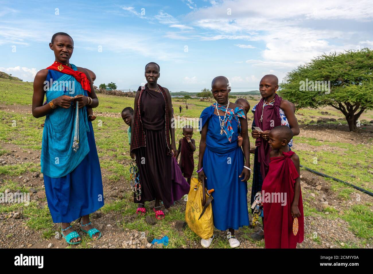 ENGARE SERO. TANZANIA - JANUARY 2020: Indigenous Maasai in Traditional ...