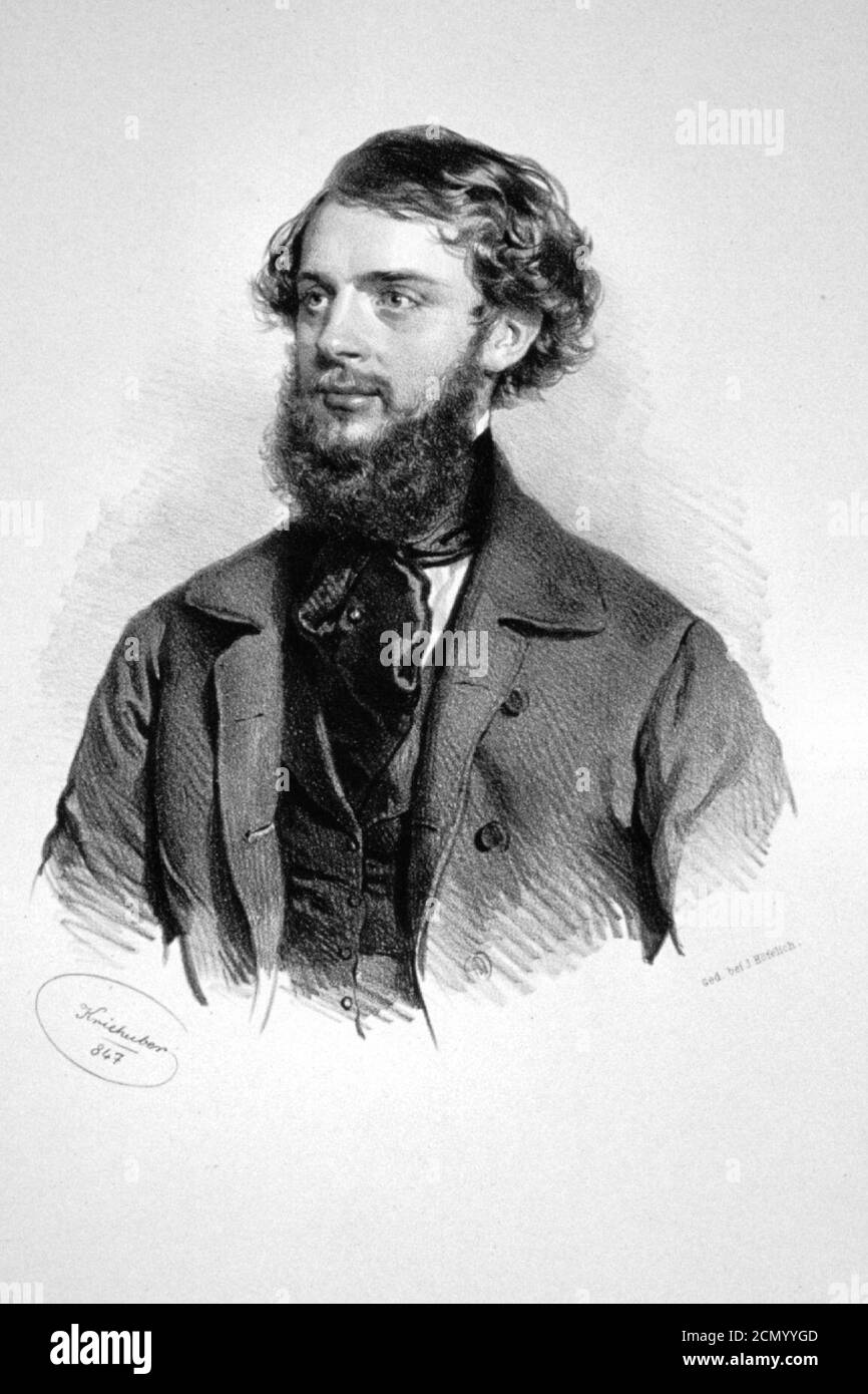 Josef Koch 1847 Litho Stock Photo - Alamy