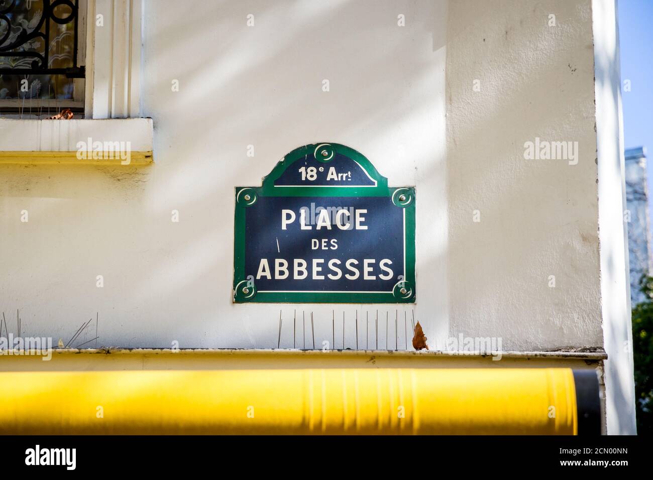 Place des Abbesses street sign, Paris, France Stock Photo - Alamy