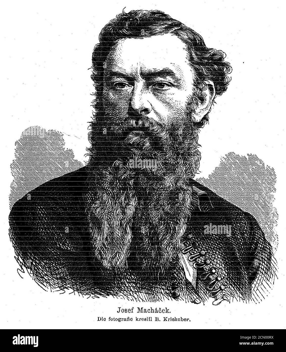 Josef Machacek 1870 Kriehuber Stock Photo - Alamy