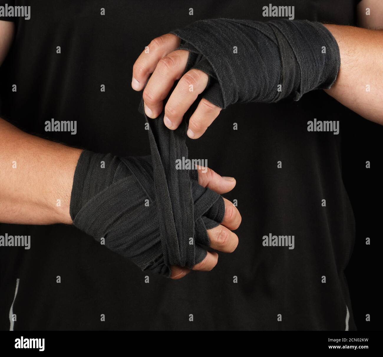 Black hand bandage hi-res stock photography and images - Alamy