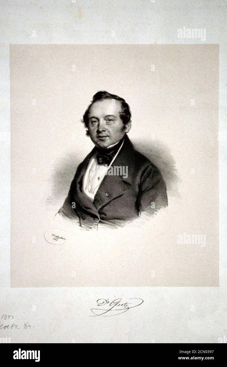 Josef Michael Goetz Litho Stock Photo - Alamy