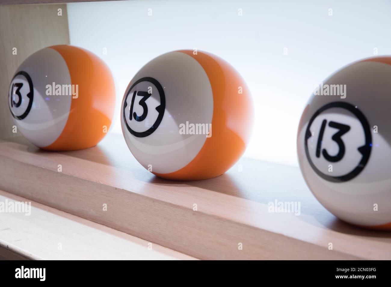 Number 13 pool ball hi-res stock photography and images - Alamy