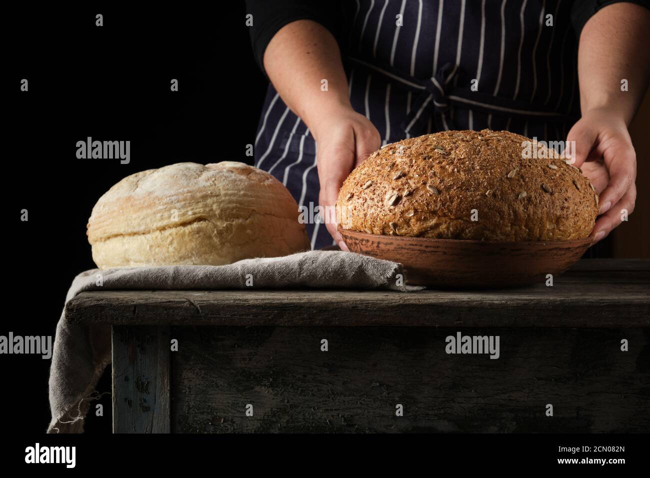 Whole wheat bread woman hi-res stock photography and images - Alamy