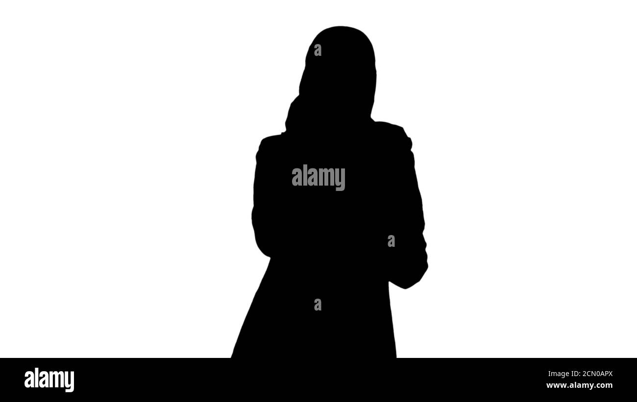 Middle eastern woman silhouette hi-res stock photography and images - Alamy
