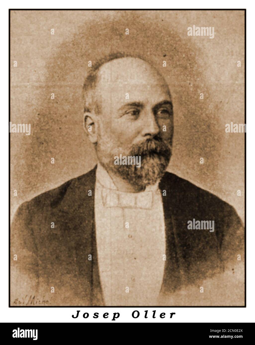 Josep Oller le journal 1885 Stock Photo - Alamy