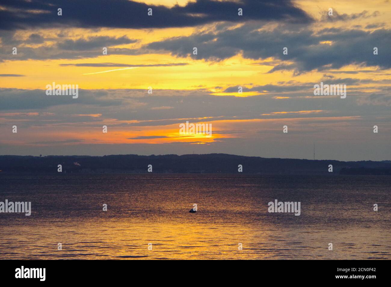 Sunset over the Chesapeake Bay Stock Photo - Alamy