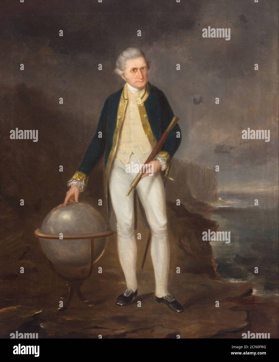 Joseph Backler - Captain Cook on the coast of New South Wales Stock ...