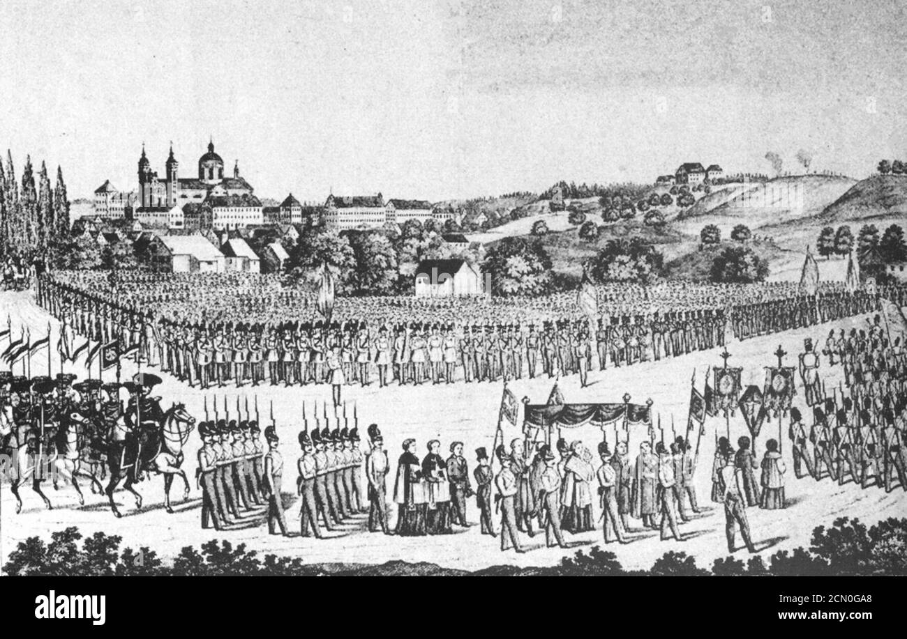 Joseph Bayer Weingarten Heilig-Blut-Prozession 1846 Stock Photo - Alamy