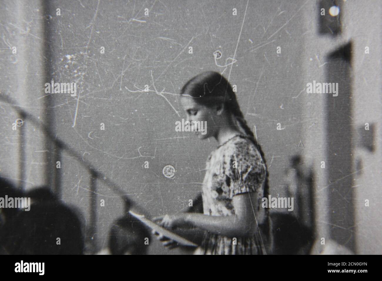 Fine 1970s vintage black and white photography of people officiating at ...