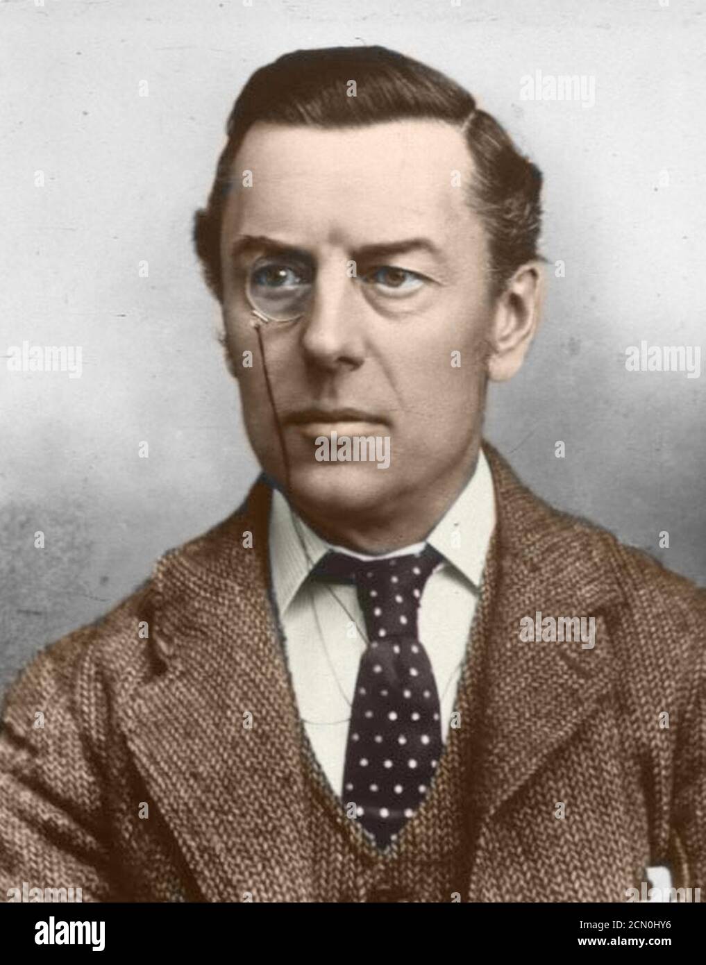 Joseph Chamberlain in colour Stock Photo - Alamy