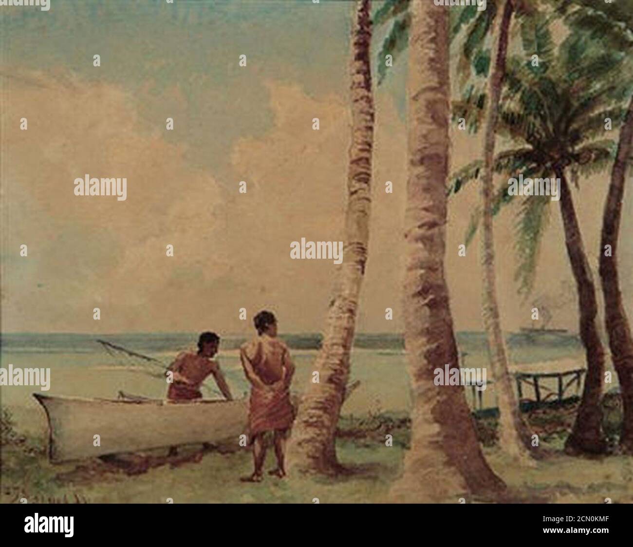 Joseph Dwight Strong - 'Samoan Island' 1892 Stock Photo - Alamy
