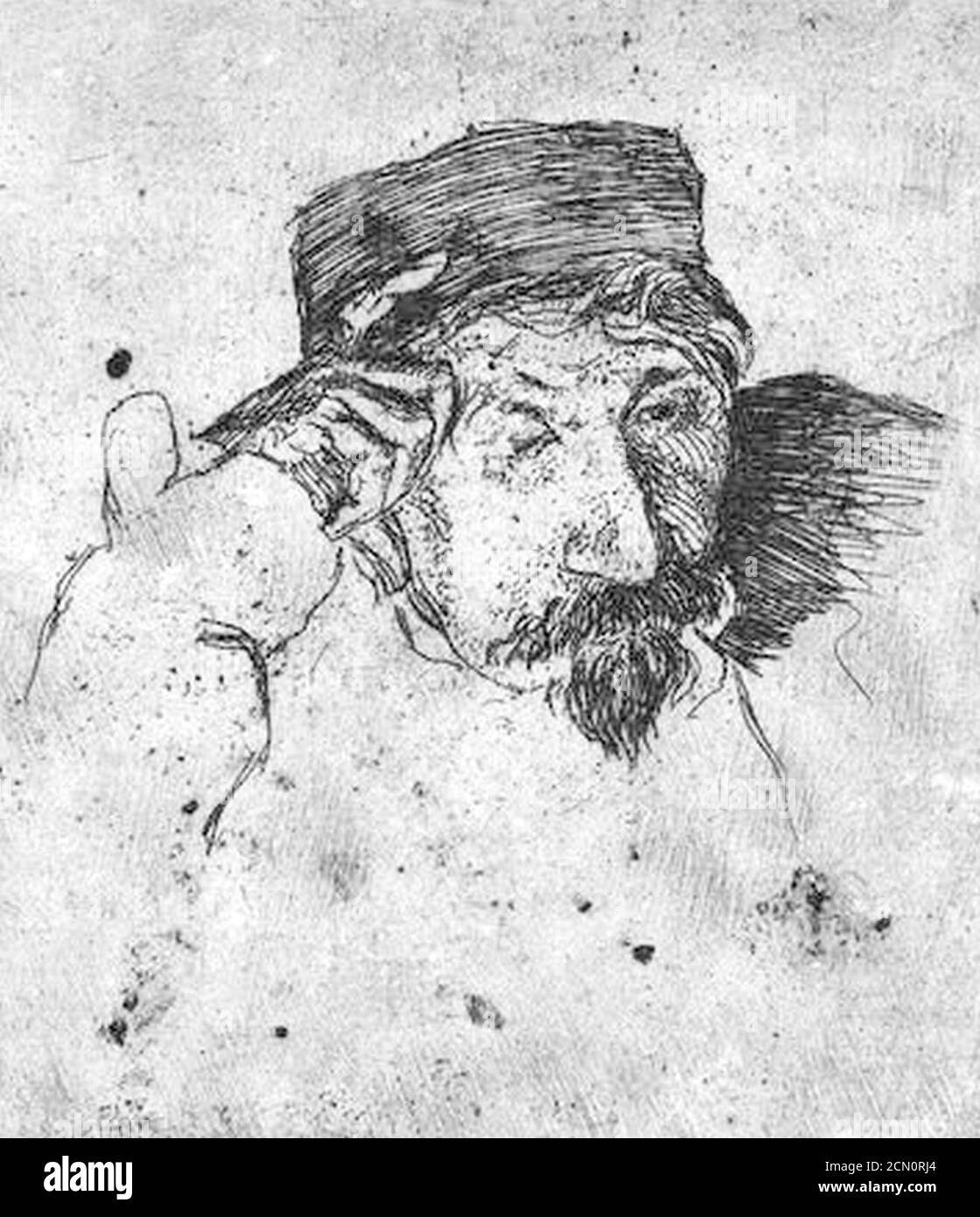 Joseph Guichard by Félix Bracquemond Stock Photo - Alamy