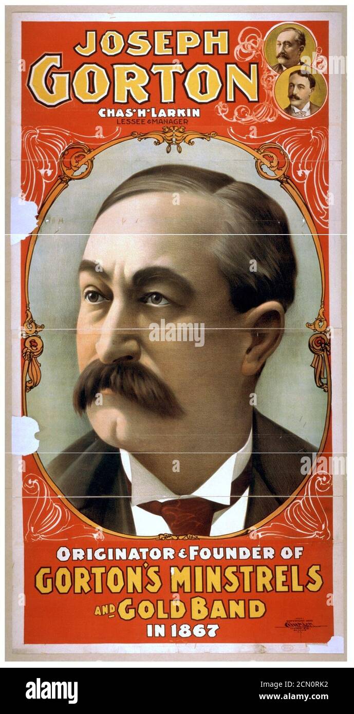 Joseph Gorton, originator & founder of Gorton's Minstrels and Gold Band ...