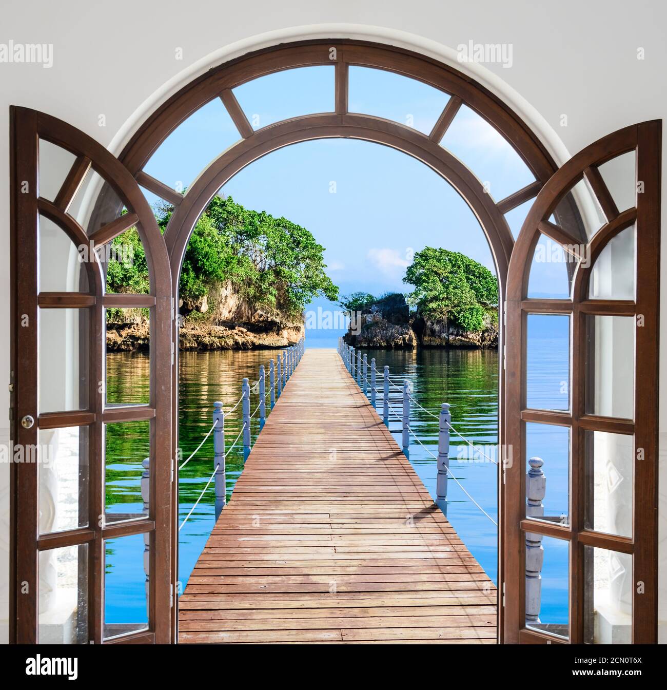 Floating island mountain scenic hi-res stock photography and images - Alamy