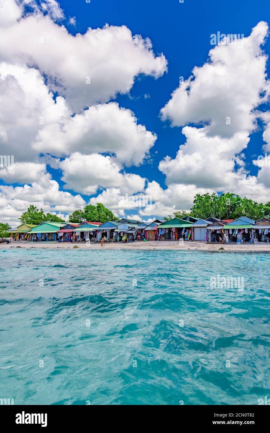 Shops on the tropical Stock Photo - Alamy