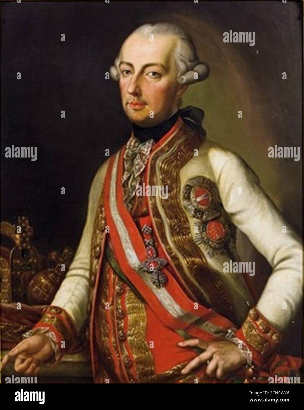 Joseph II by Gottfried Valentin Mansinger Stock Photo - Alamy