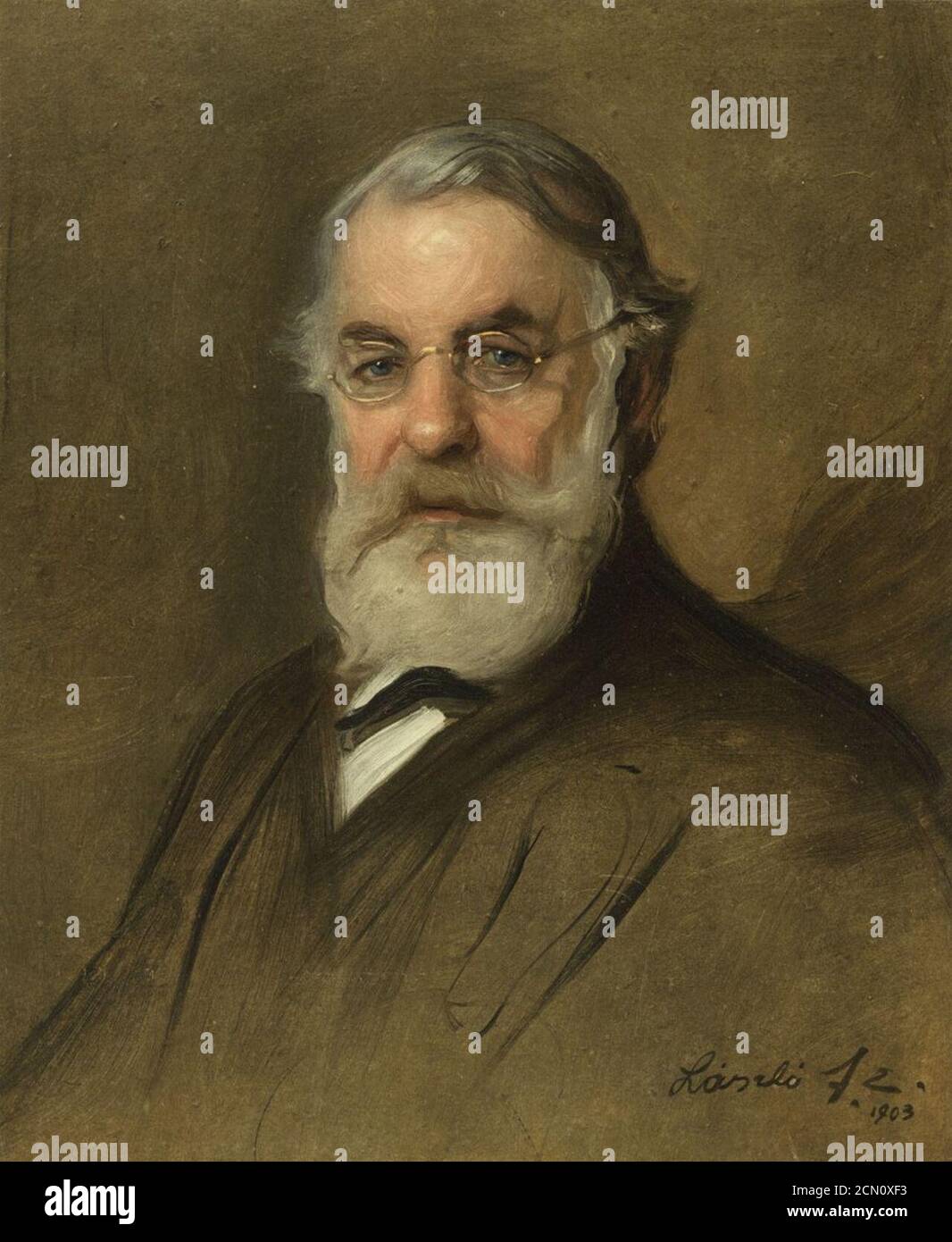 Joseph Joachim, by Philip Alexius de László, 1903 Stock Photo - Alamy