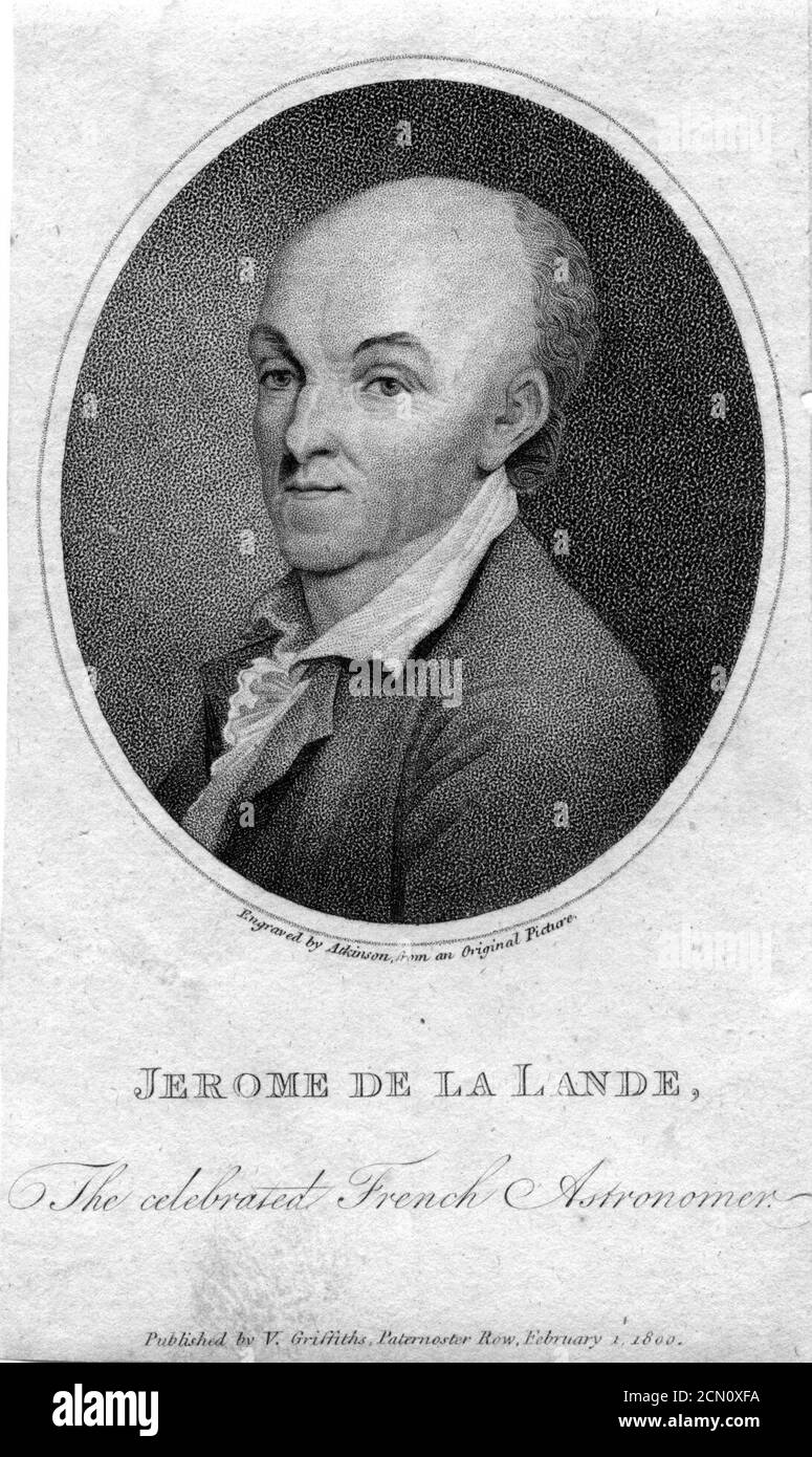 Joseph jerome de lalande hi-res stock photography and images - Alamy