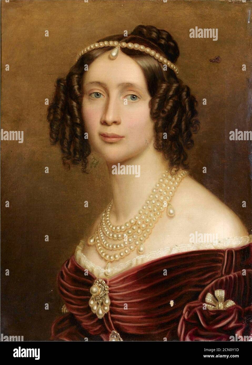 Joseph Karl Stieler - Maria Anna von Bayern 1805-1877 Stock Photo - Alamy
