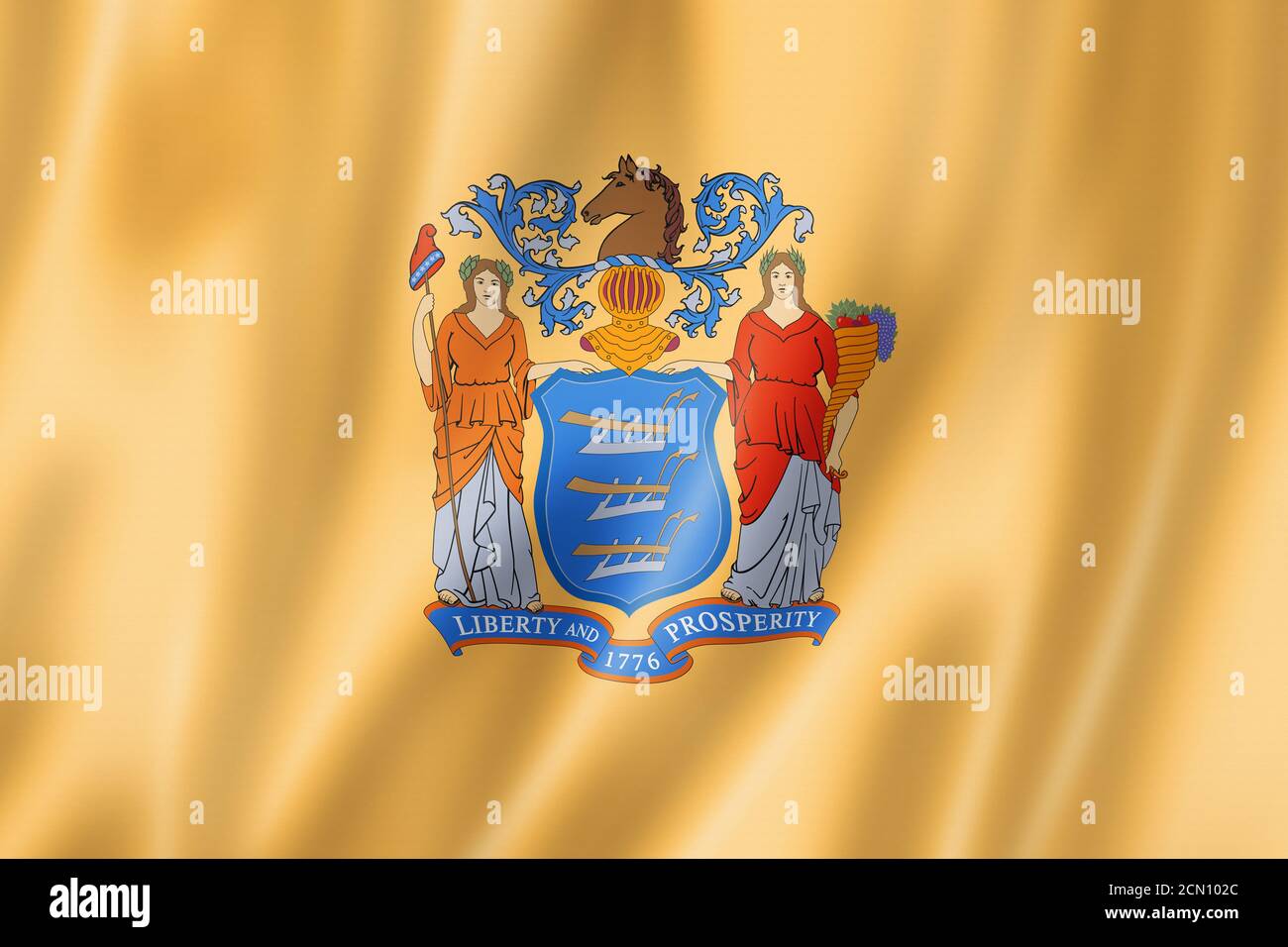 New Jersey flag, USA Stock Photo - Alamy