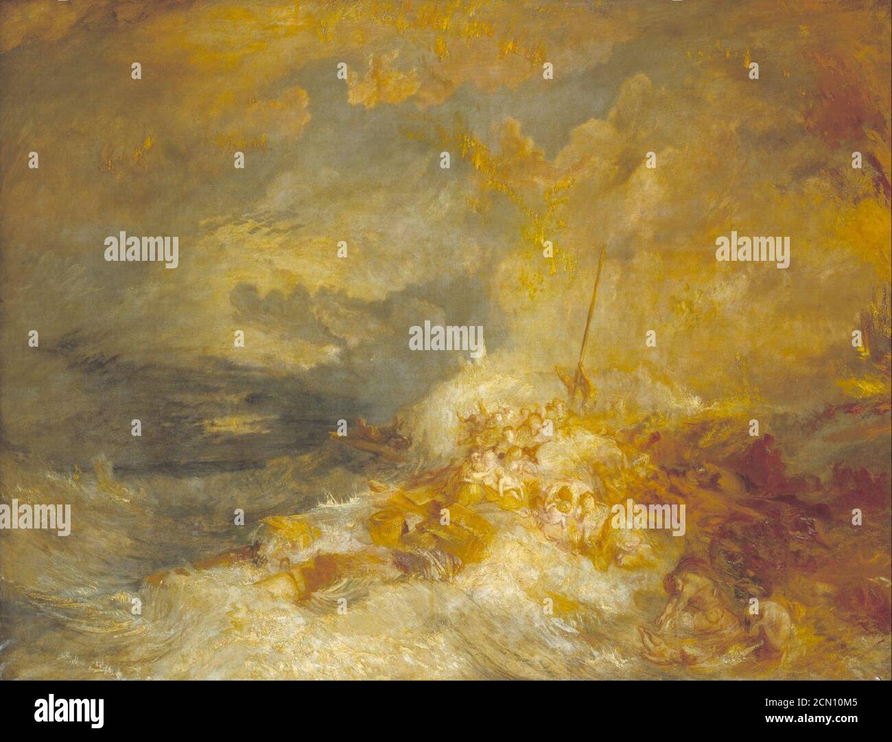 Joseph Mallord William Turner - A Disaster at Sea Stock Photo - Alamy