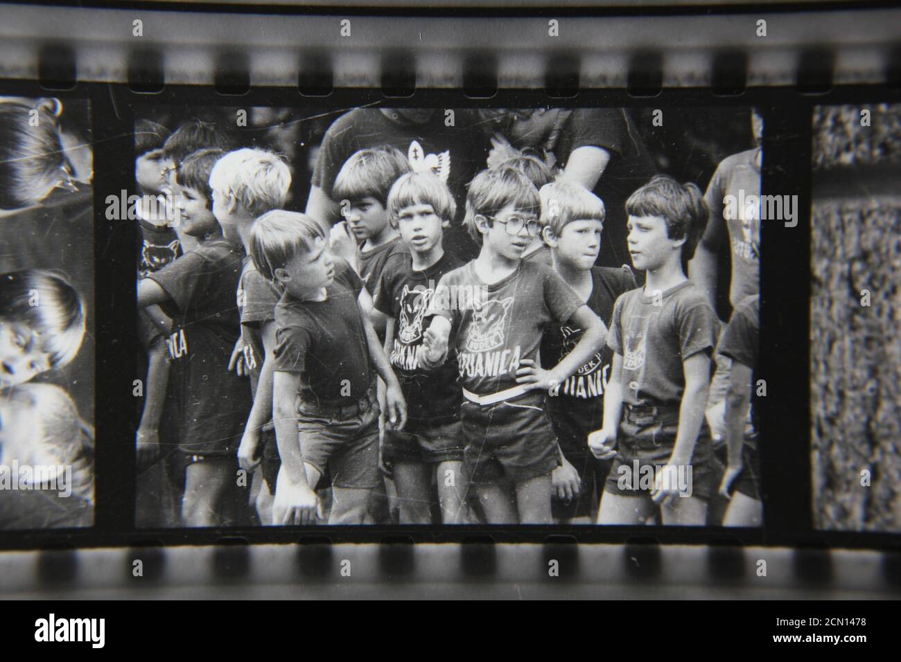 Fine 1970s vintage black and white photography of boy scouts camping at ...
