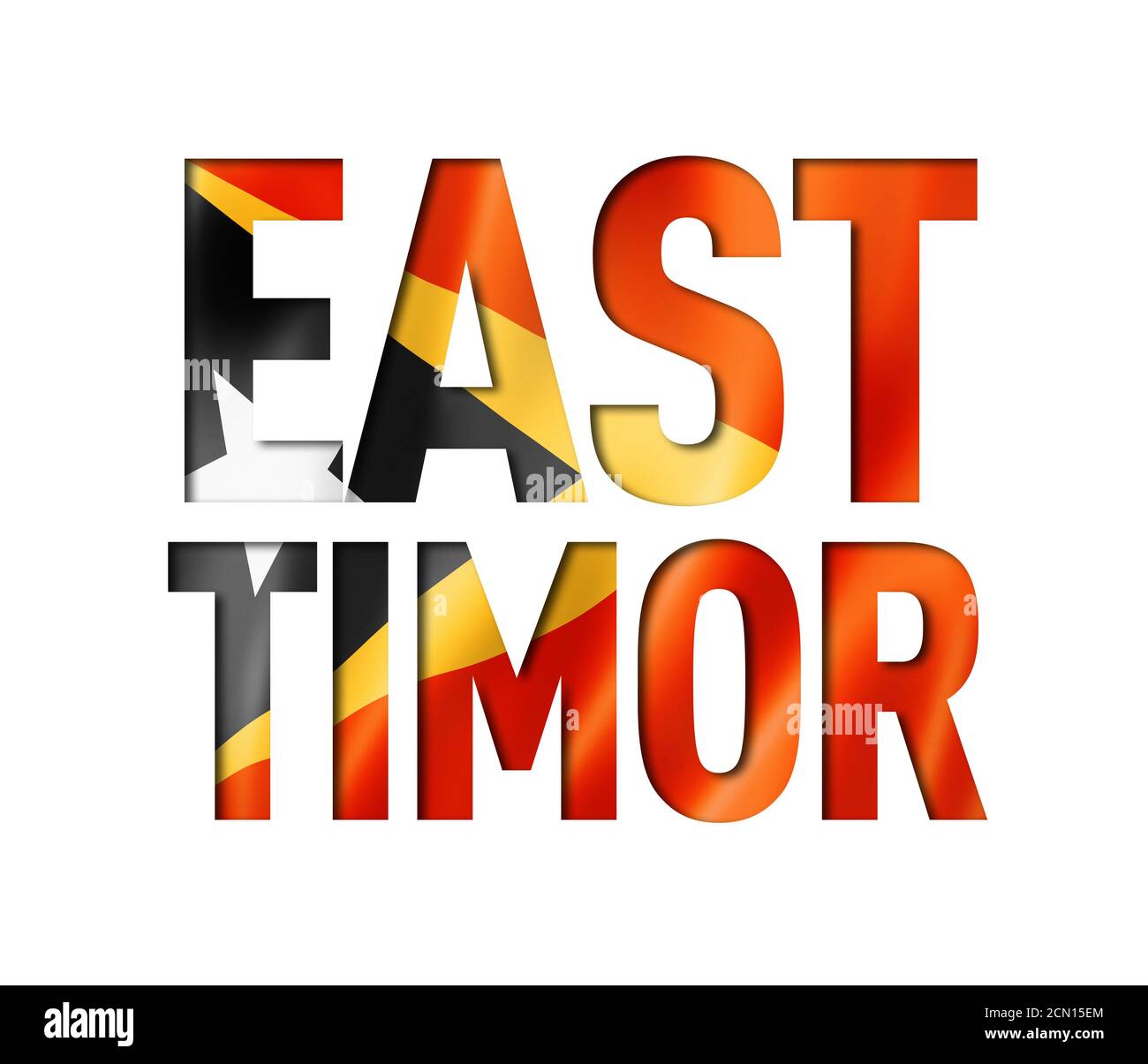 East Timor flag text font Stock Photo - Alamy