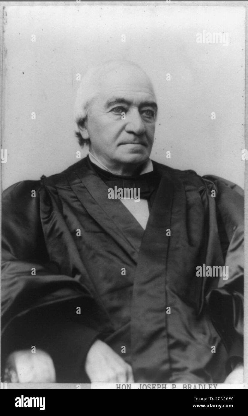 Joseph P. Bradley, Associate Justice of Supreme Court, half-length ...