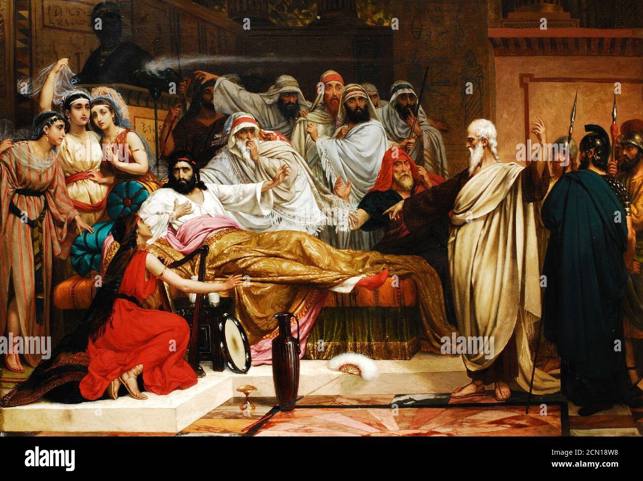 Joseph Stallaert - Der Prophet Jeremias weissagt dem König Zedekia den ...