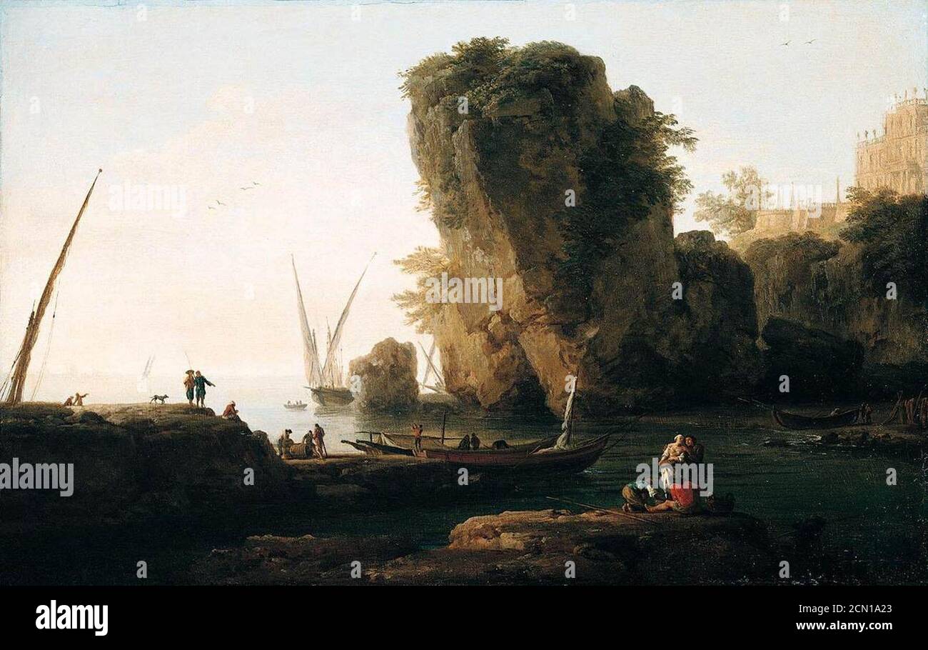 Joseph Vernet - Coastal Landscape Stock Photo - Alamy