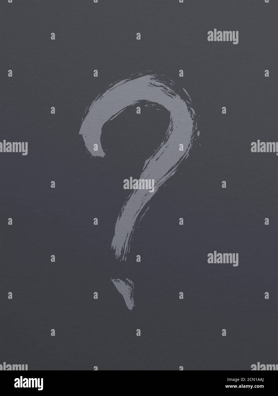Drawn question mark. Gray paper. Background texture Stock Photo - Alamy