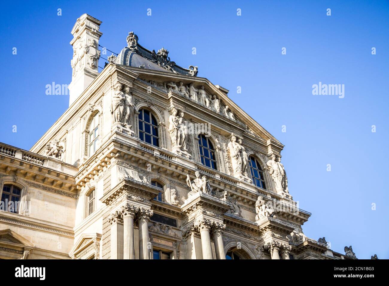 Louvre detail hi-res stock photography and images - Alamy