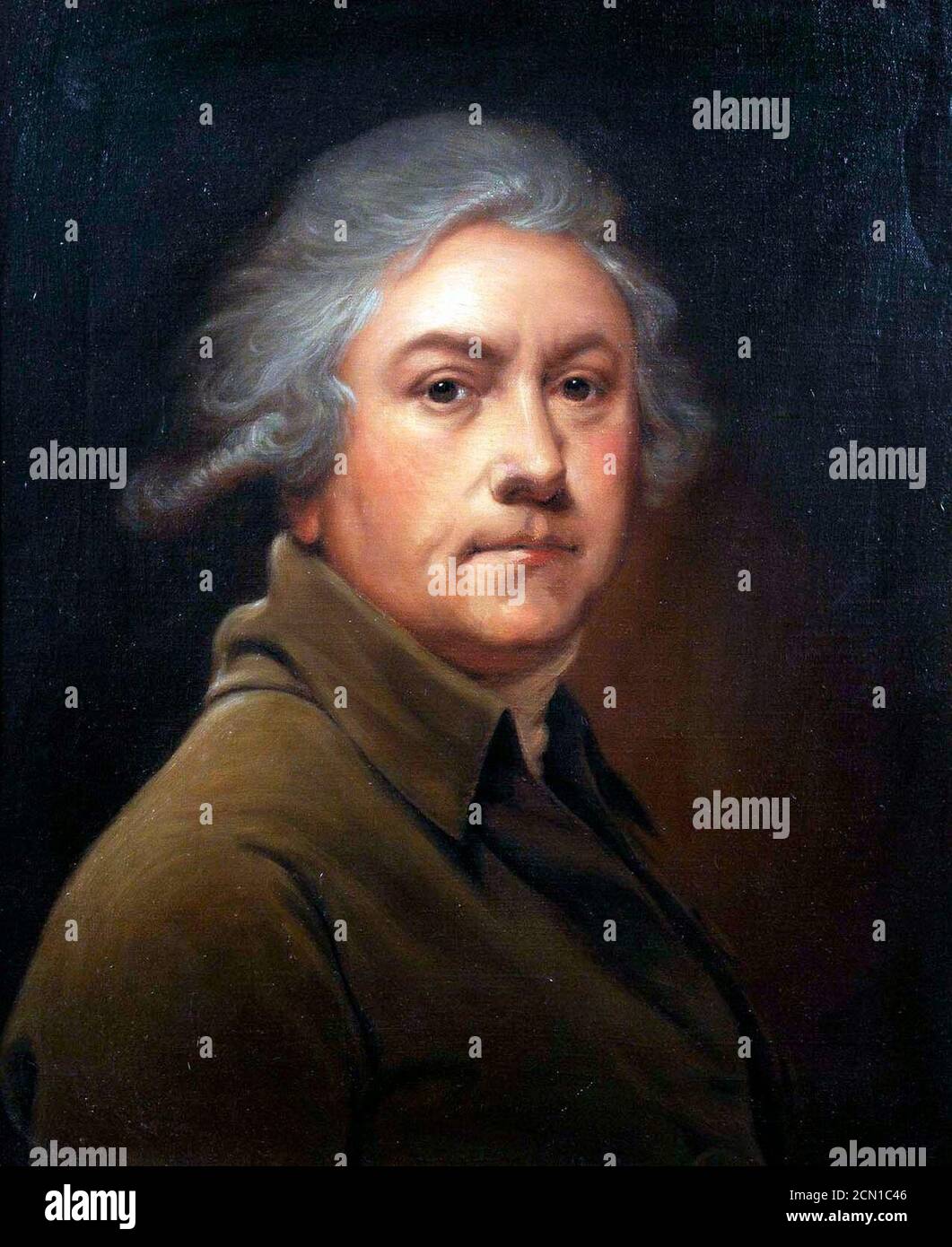 Joseph Wright of Derby self-portrait Stock Photo - Alamy