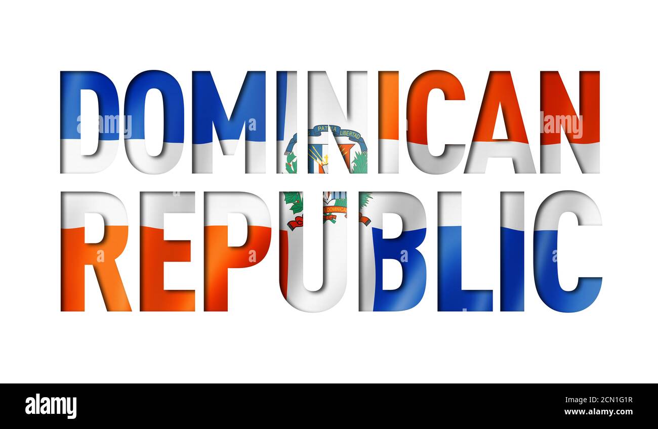 Dominican republic flag Cut Out Stock Images & Pictures - Alamy