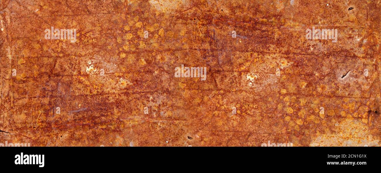 old rusty grunge metal banner Stock Photo - Alamy