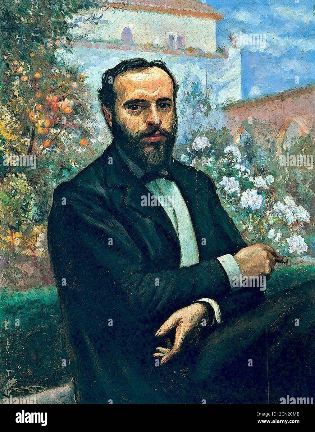 José Ruiz de Almodóvar.Retrato de Angel Ganivet.2 Stock Photo - Alamy