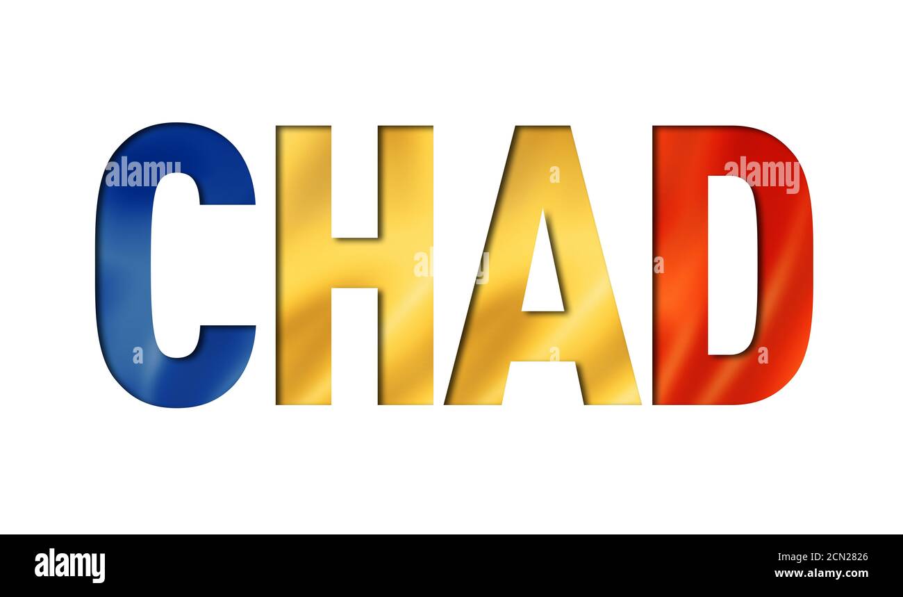 Chadian flag text font Stock Photo - Alamy