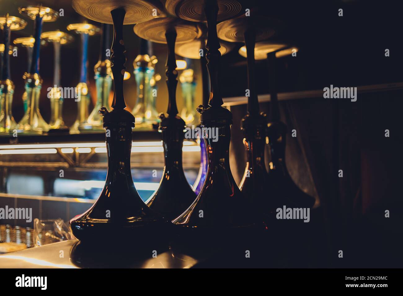 Gold hookah on table hi-res stock photography and images - Alamy