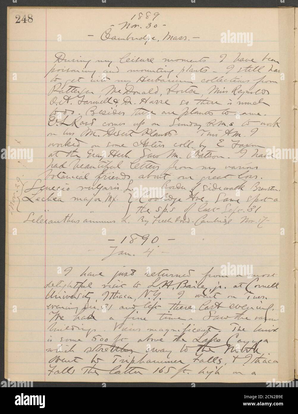 Journal, 1887-1890 (inclusive) (Page 248 Stock Photo - Alamy