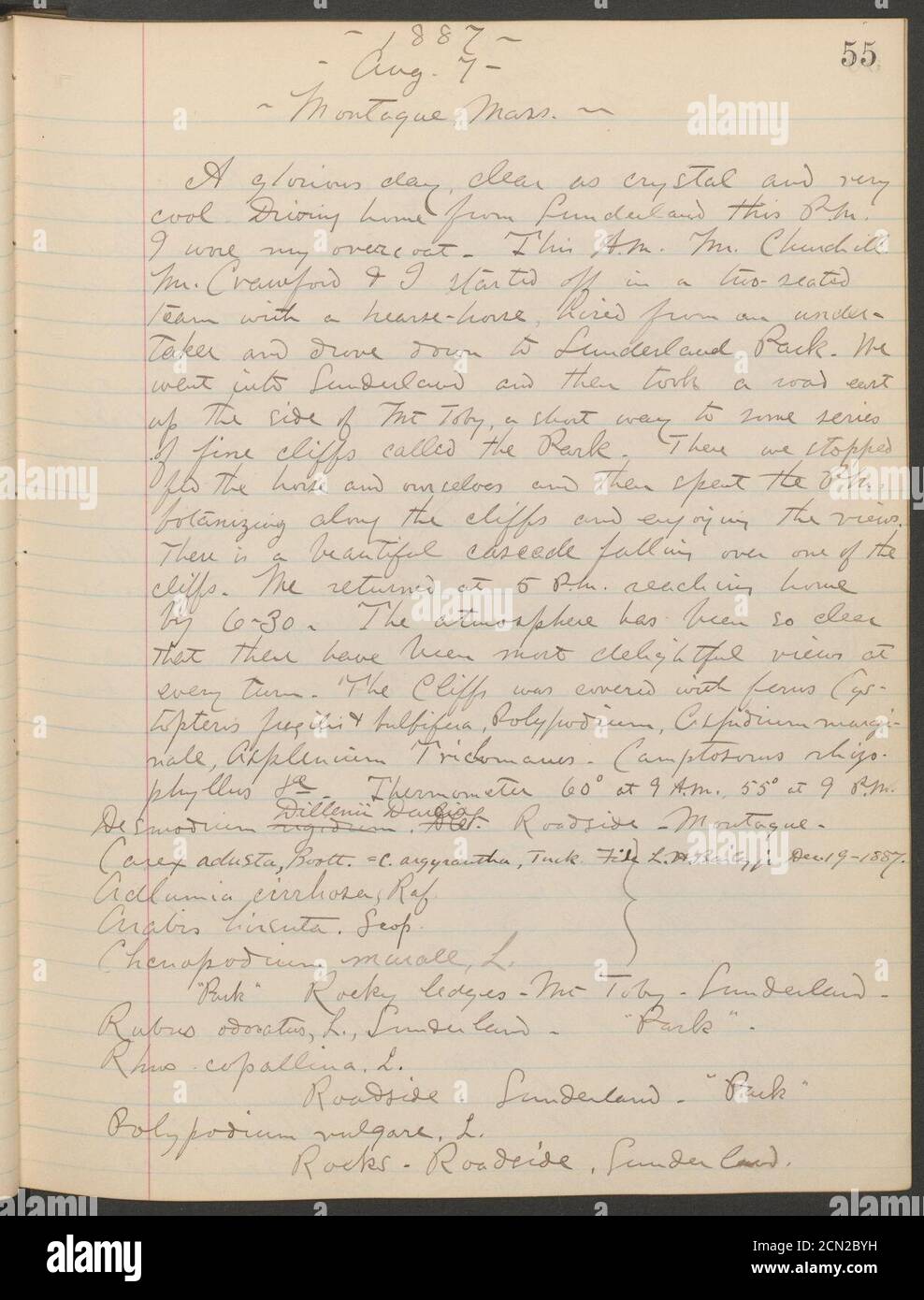 Journal, 1887-1890 (inclusive) (Page 55 Stock Photo - Alamy