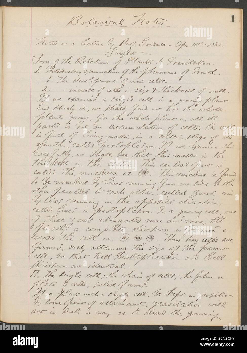 Journal,1882-1885 (Page 1 Stock Photo - Alamy