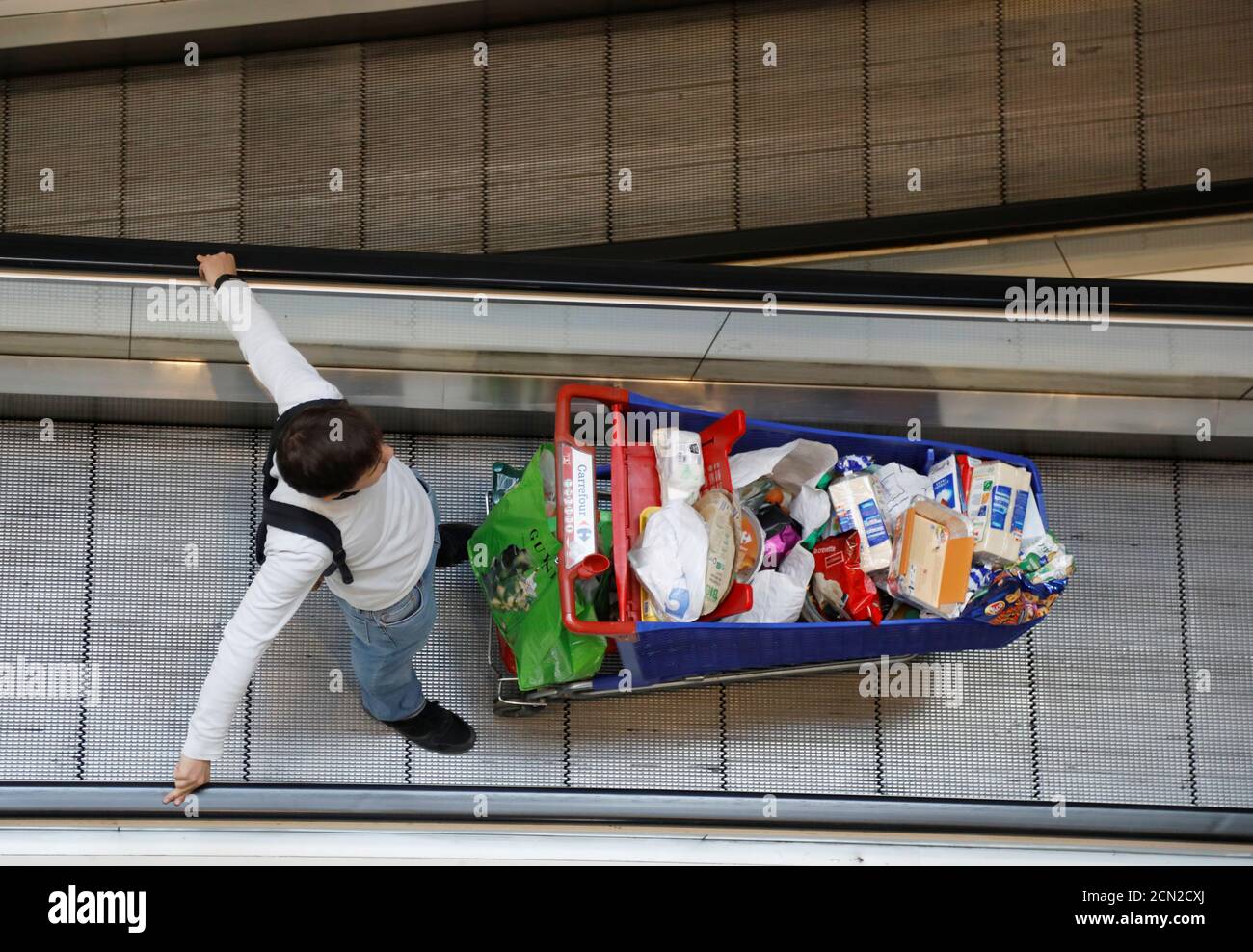 Shopping Trolley Escalator High Resolution Stock Photography and Images ...