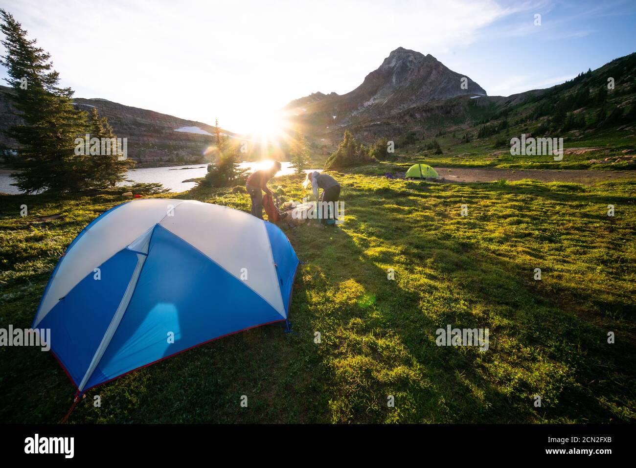 Camping at Limestone Lakes at Height of the Rockies Provincial Park ...