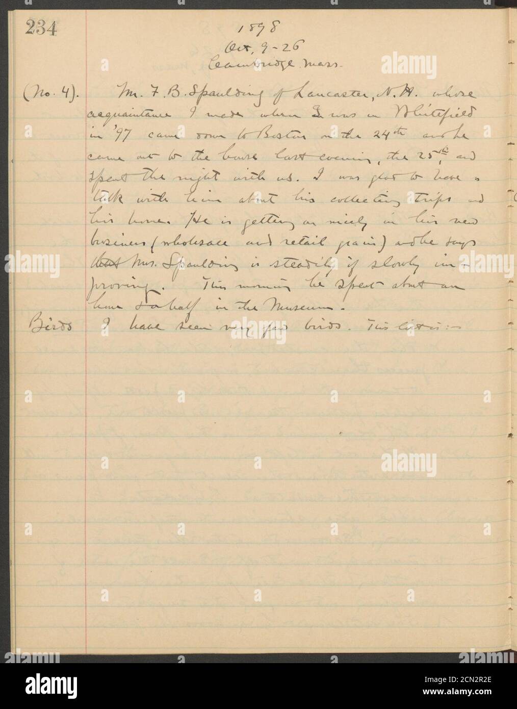 Journal,1896-1899 (inclusive) (Page 234 Stock Photo - Alamy