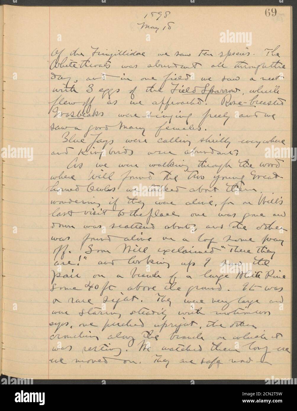 Journal,1896-1899 (inclusive) (Page 69 Stock Photo - Alamy