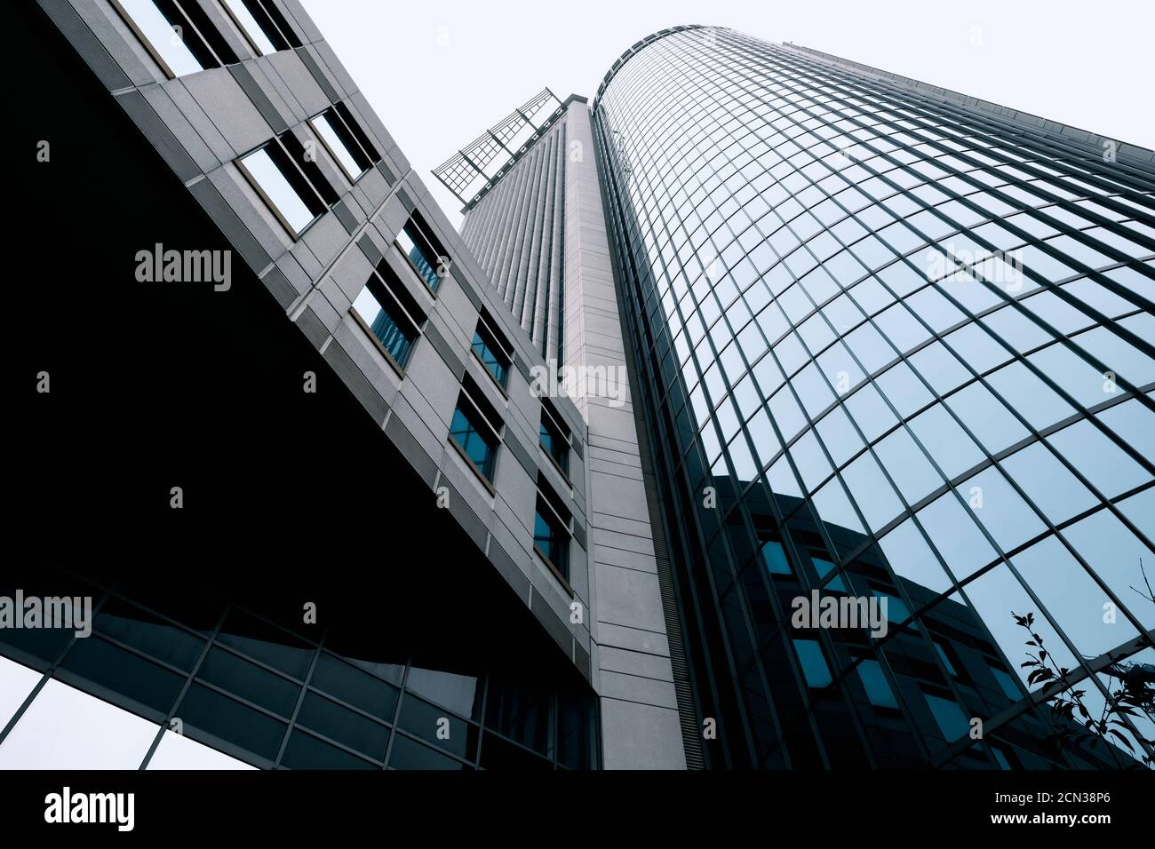 Glass Skyscraper On Overcast Day Stock Photo - Alamy