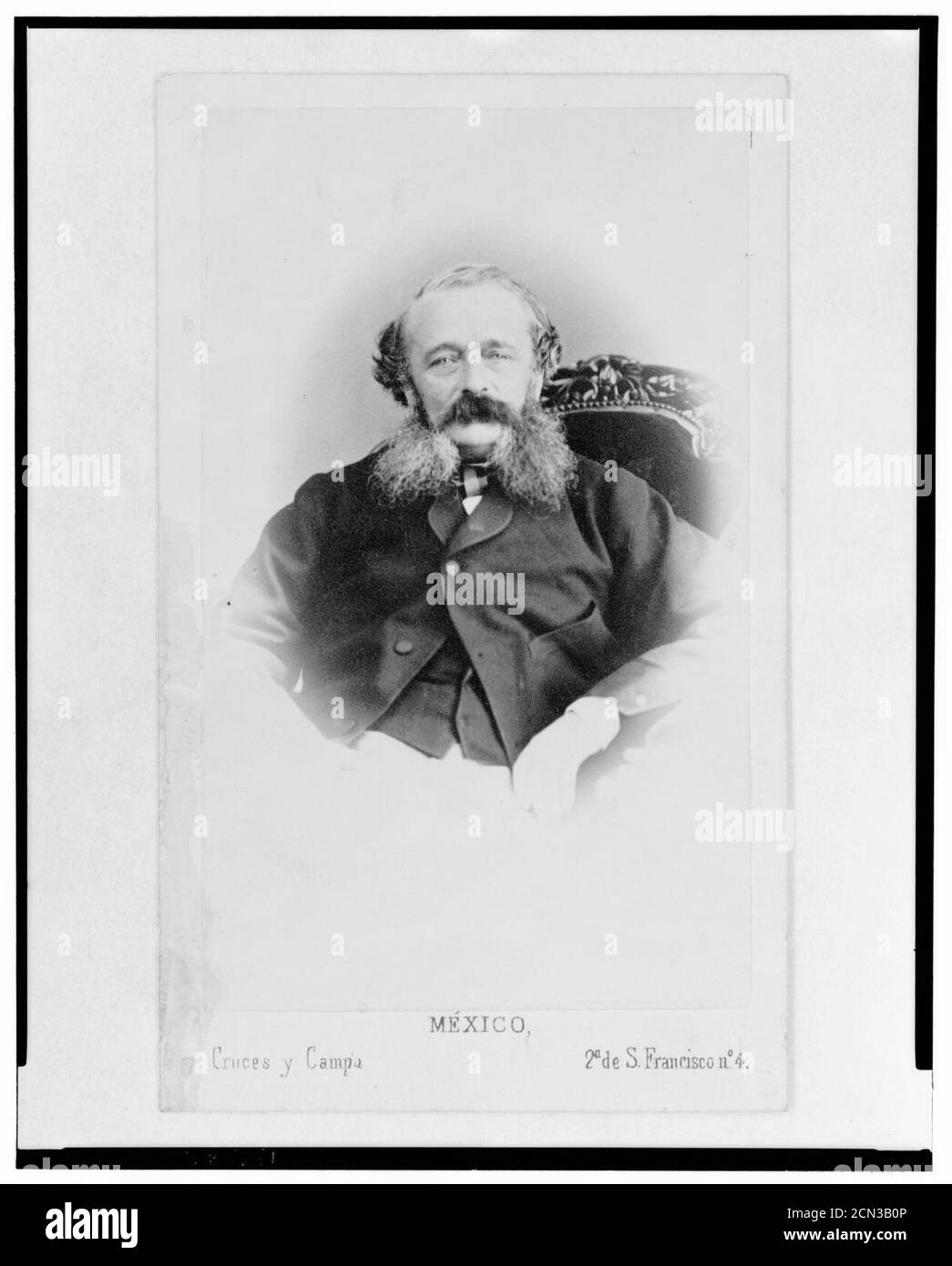 Juan Baptiste Jecker, half-length portrait, seated, facing front Stock ...