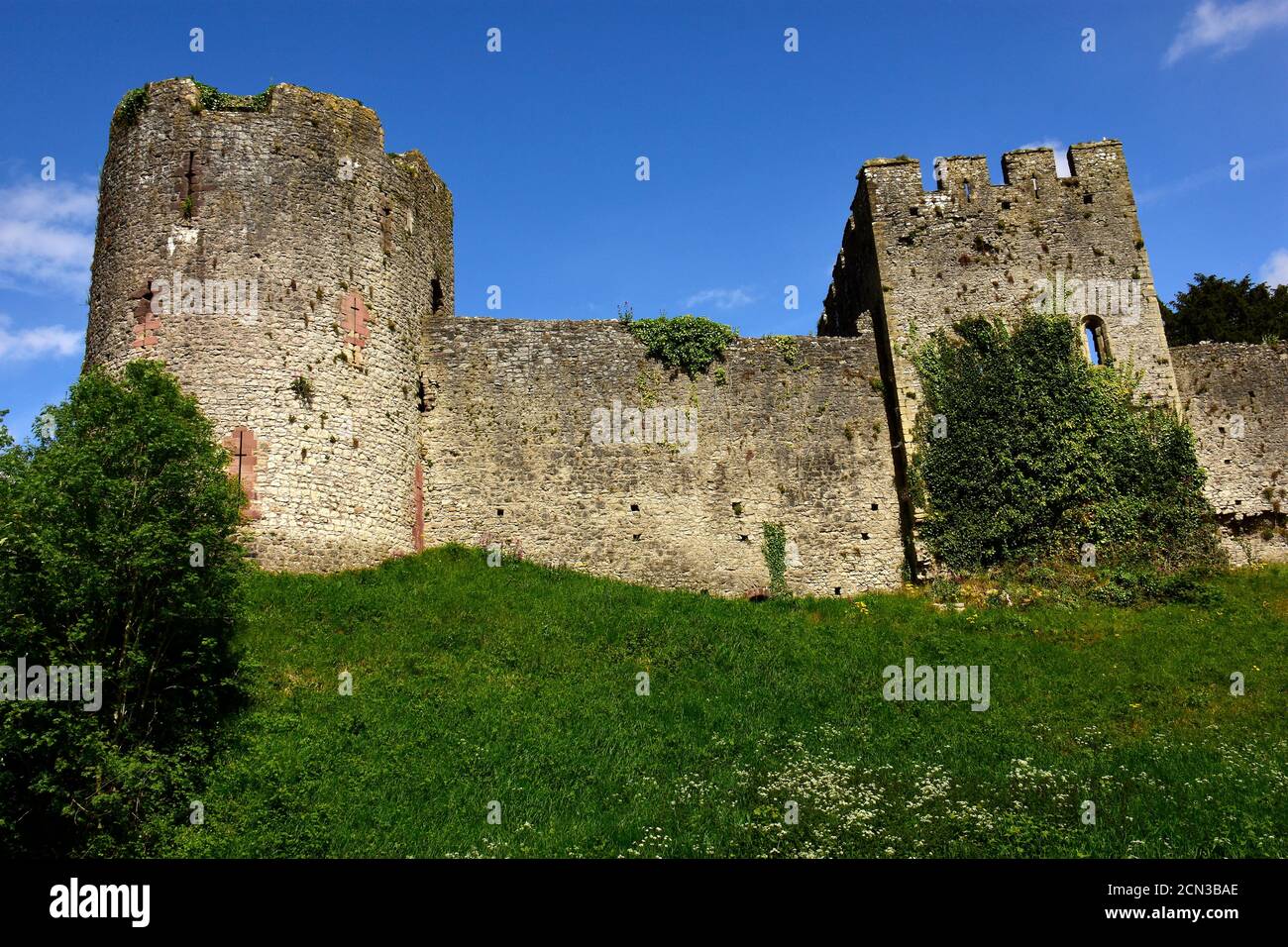 A Medieval castle circa 1067-1300 still partially intact after ...