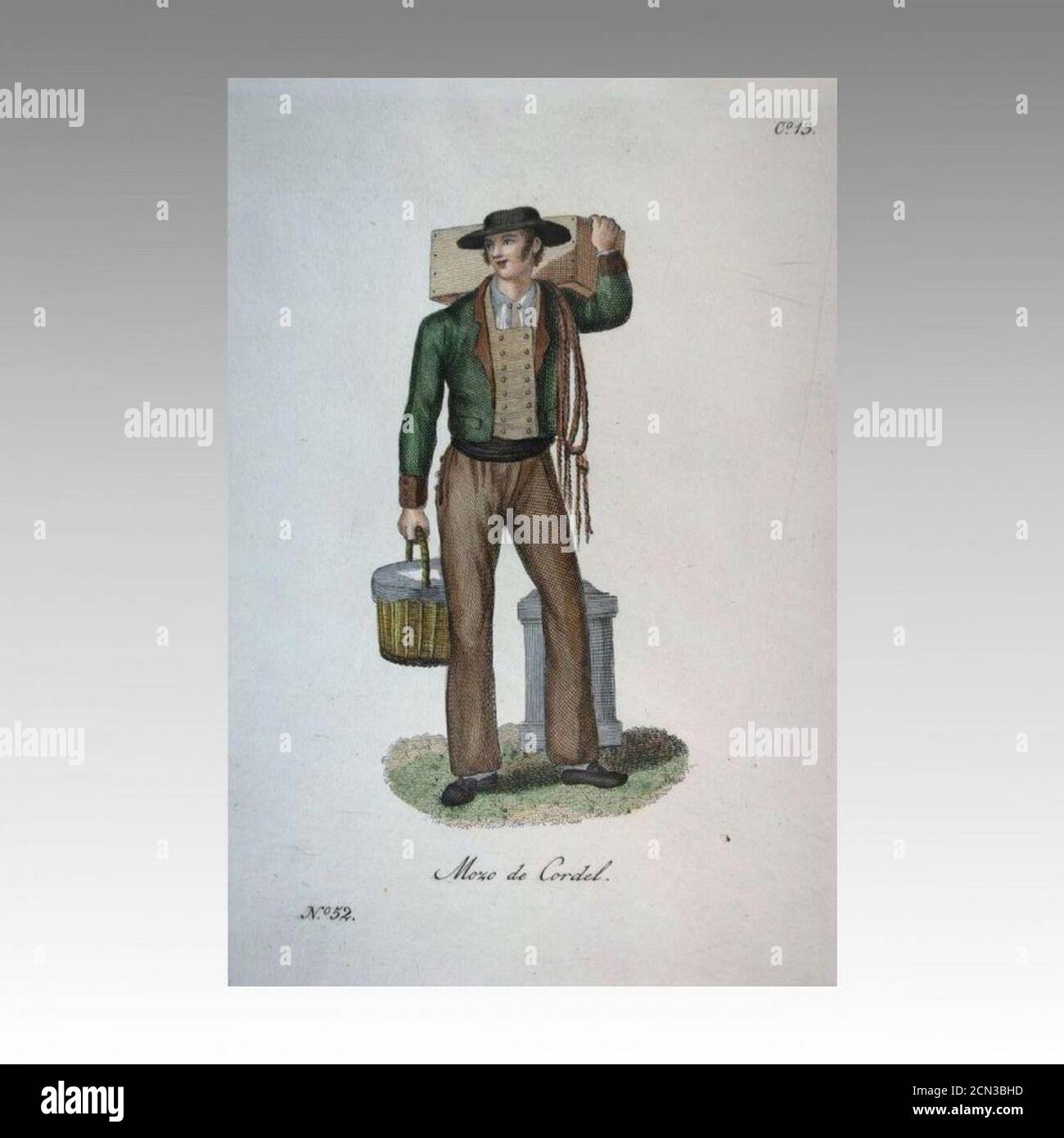 Juan Carrafa -Mozo de cordel - 1825 Stock Photo - Alamy
